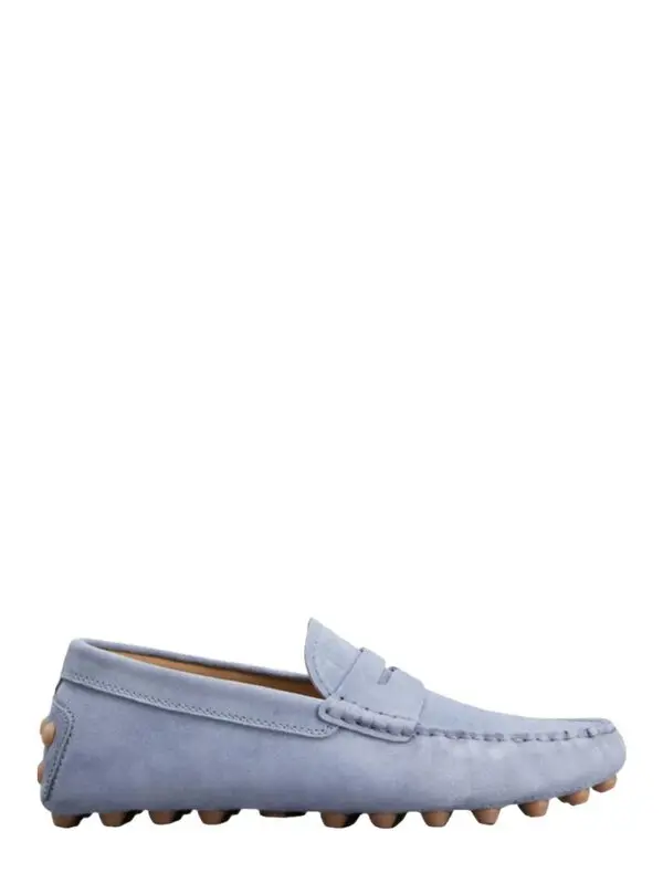 TOD'S Gommino Suede Driving Loafers - Blue