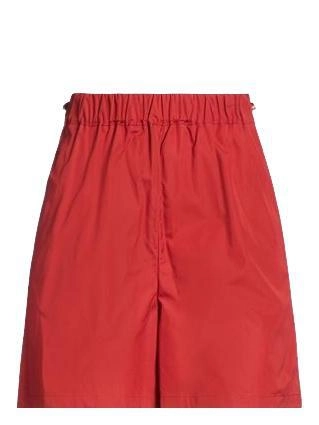 Max Mara Elastic-waist Wide-leg Shorts - Red