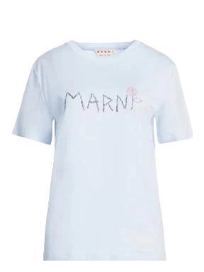 Marni Embroidered Logo T-shirt - Blue