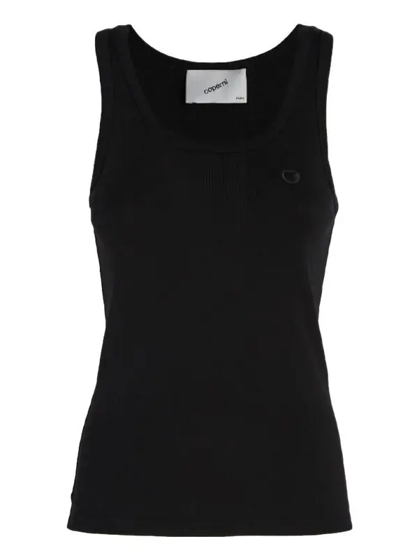 Coperni Logo Patch Tank Top - Black