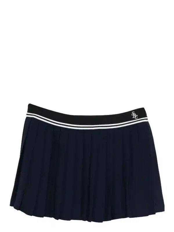 SPORTY  RICH Sporty & Rich Abigail Pleated Viscose Skirt - No