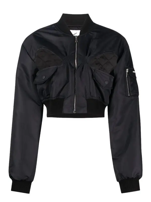 Coperni Cropped Pilot Jacket - Black
