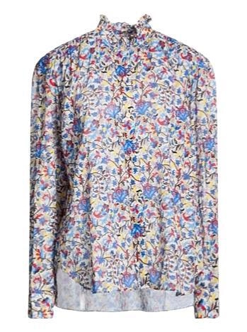 Isabel Marant Étoile Floral Print Long Sleeve Shirt - Gray