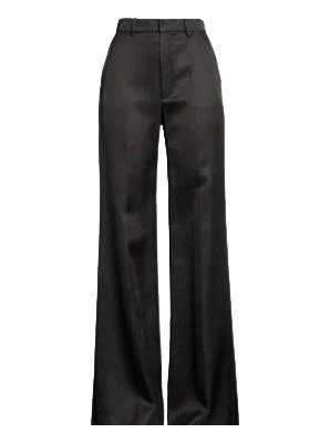 Chloé High-waisted Shiny Flared Tailored Trousers - Black