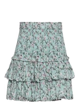 Isabel Marant Étoile High-waisted Tiered Floral Print Mini Skirt - Gray