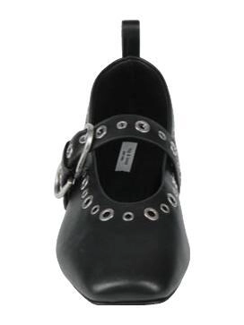 Rag & Bone Embellished Leather Mary Jane Flats - Black