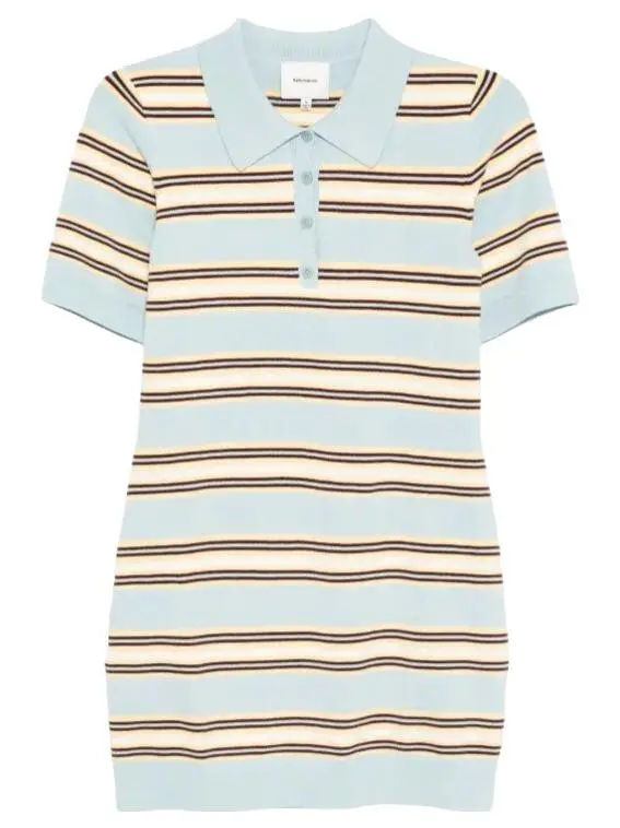 REFORMATION Hadley Knit Dress - Light Blue