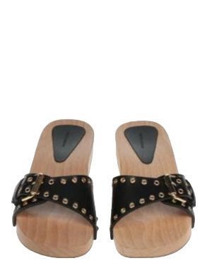 Isabel Marant Étoile Wool Blend Slippers With Buckle Detail - Nude