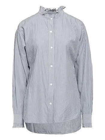 Isabel Marant Étoile Striped Gathered Shirt - Gray