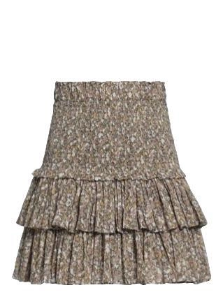 Isabel Marant Étoile High-waisted Tiered Ruffle Mini Skirt - Gray