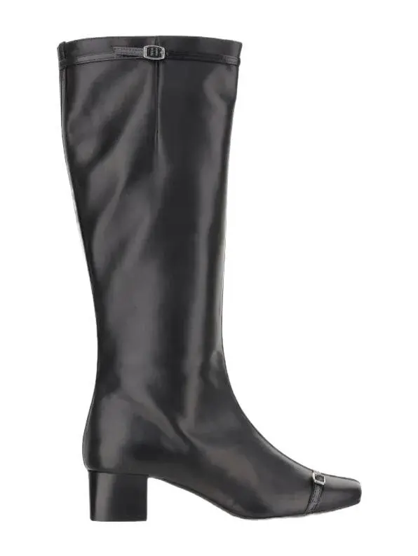 CAREL Calfskin Knee-high Boots - Black