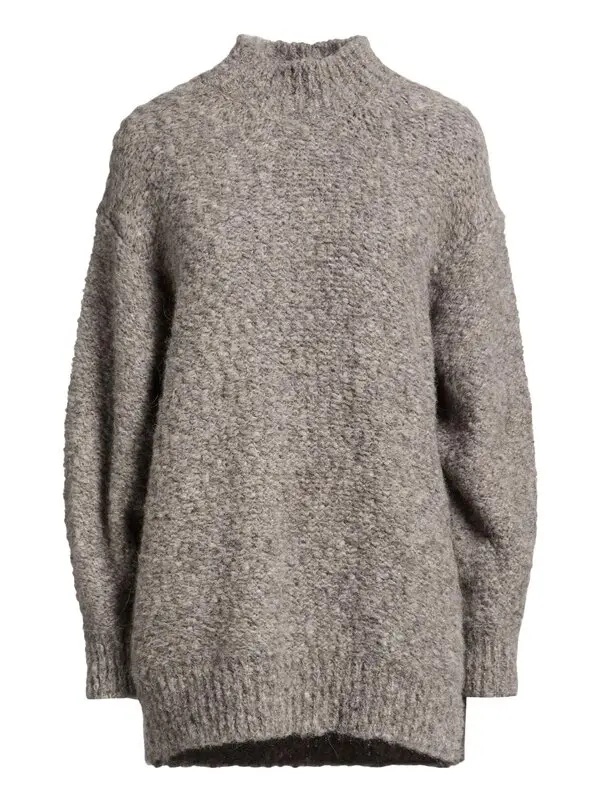 Isabel Marant Étoile Turtleneck Mid-length Knit Sweater - Gray