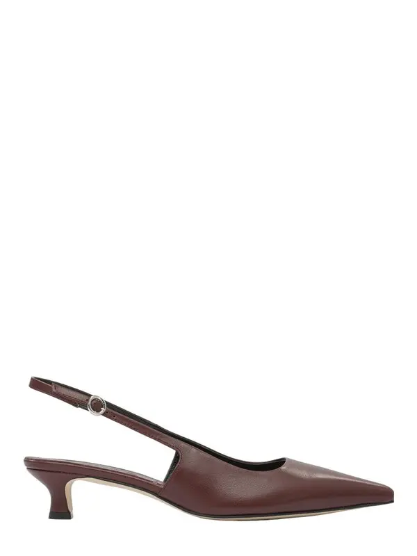 AeydĒ Catrina Pointed-toe Slingback Pumps - Brown
