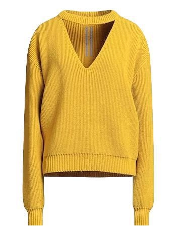 Rick Owens Plain Colour Jumpers - Yellow
