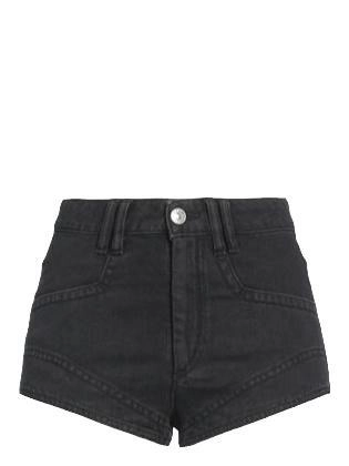 Isabel Marant Étoile High Waist Denim Shorts - Black