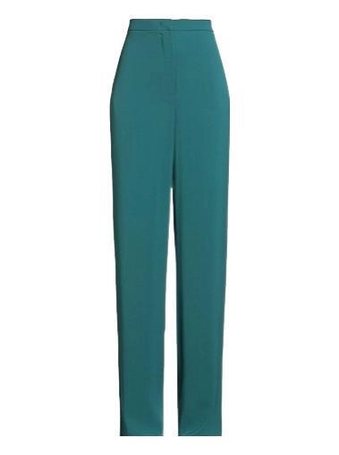 Max Mara Loose Casual Trousers In Crepe - Blue