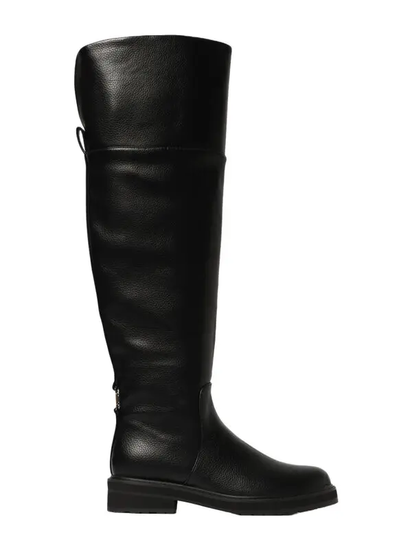 TWINSET Over-the-knee Logo Detail Boots - Black