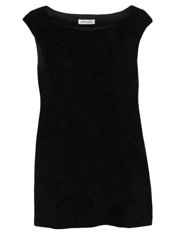 LOW CLASSIC Sleeveless Round Neck Dress - Black