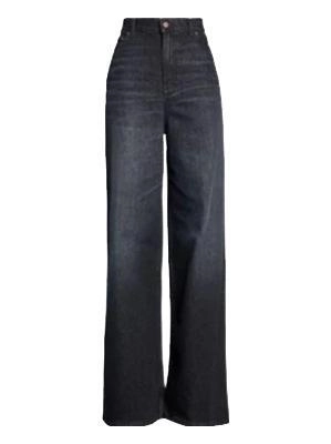 Chloé High-waisted Wide-leg Jeans - Black