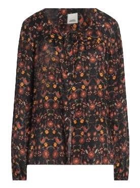 Isabel Marant Étoile Floral Print Satin Jacquard Blouse - Brown