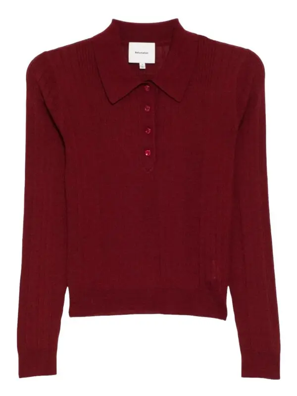 REFORMATION Hermia Top - Red