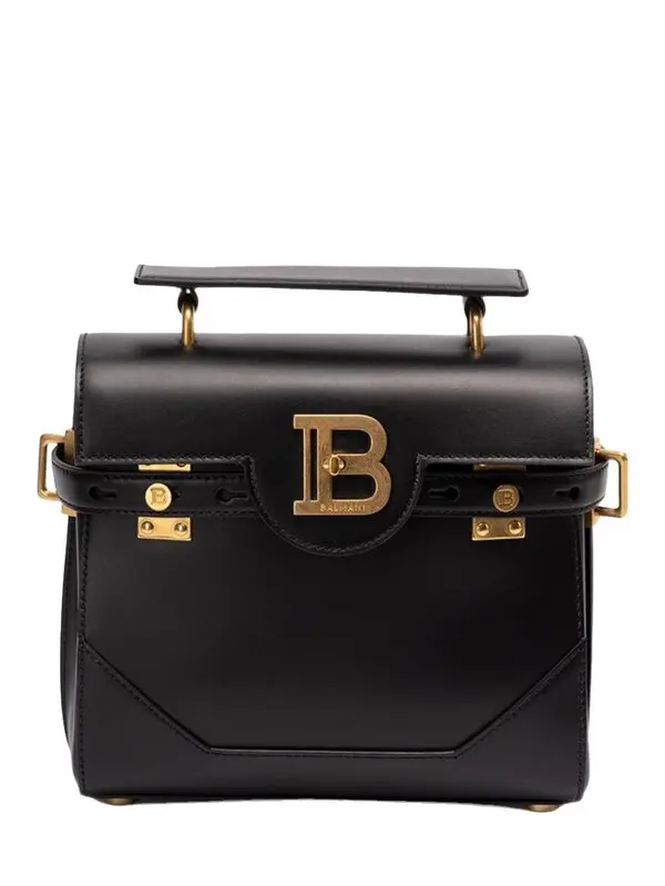 Balmain Smooth Leather B-buzz 23 Bag - Black