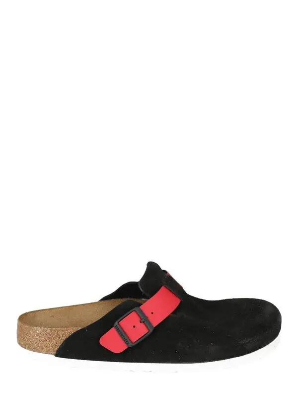 BIRKENSTOCK Logo Muller Clogs - Black