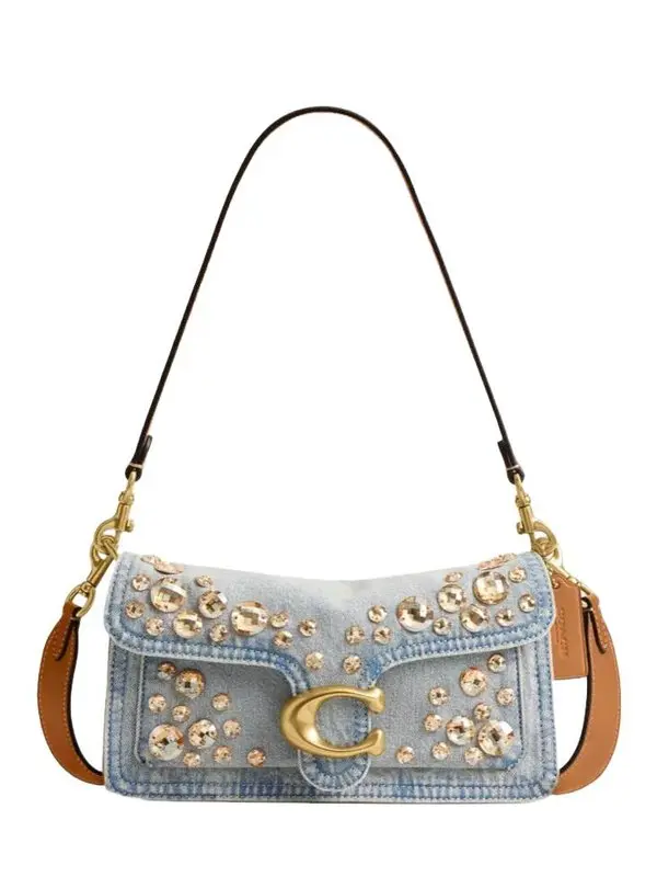 COACH Tabby 26 Embellished Shoulder Bag - Gray