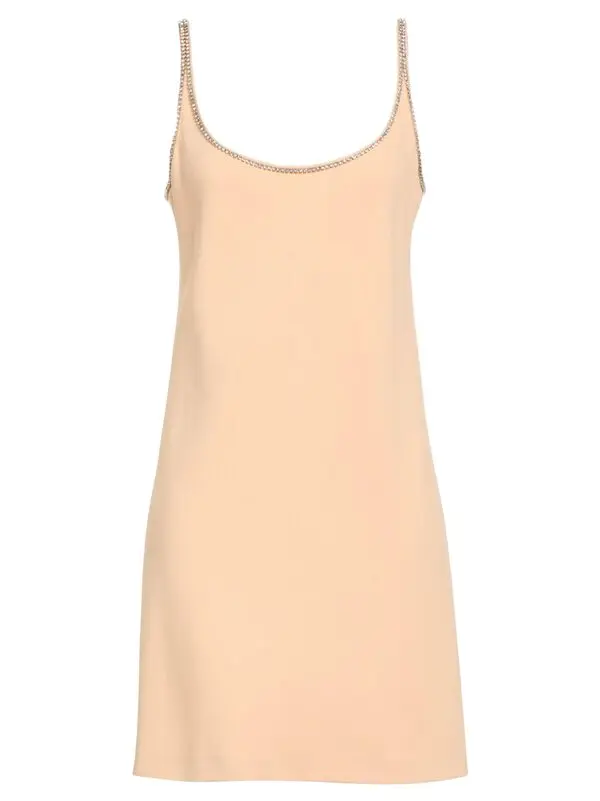 Sportmax Sleeveless Embellished Crewneck Mini Dress - Nude