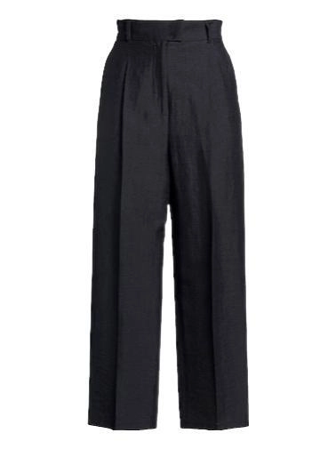 Max Mara High Waisted Straight Leg Trousers - Black