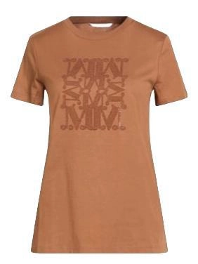 Max Mara Crew-neck Short-sleeve T-shirt - Brown