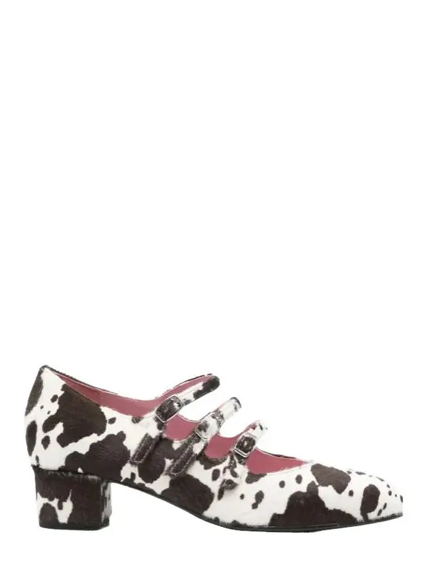 CAREL Kina Triple-strap Pumps - Black