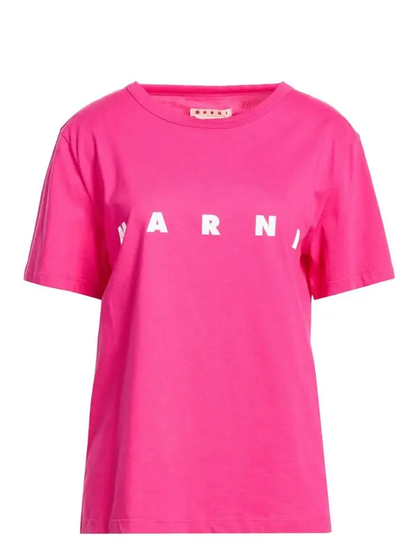Marni Crewneck Short Sleeve T-shirt - Pink