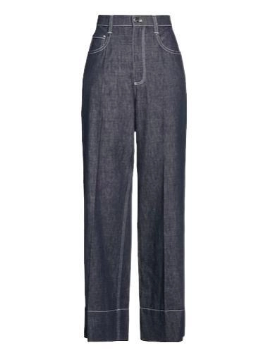 Brunello Cucinelli Dark Wash Wide-leg Jeans - Black