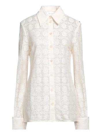 Sportmax Lace Long Sleeve Shirt - White