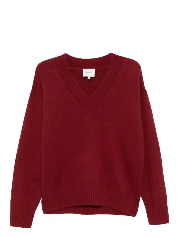 REFORMATION Jadey V-neck Jumper - Red