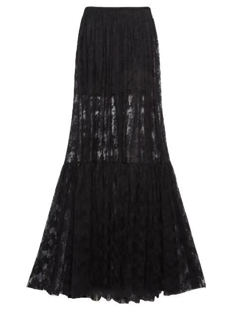 ANIYE BY Lace Maxi Skirt - Black