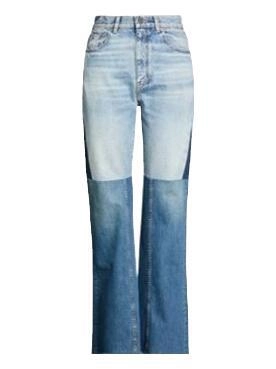 Chloé High-waisted Color-blocked Flared Jeans - Blue