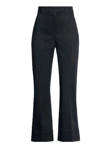 Max Mara Stretch Straight-leg Cropped Pants - Black