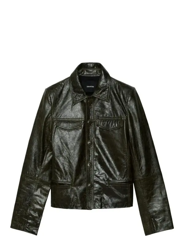 Zadig&Voltaire Liam Leather Jacket - Black