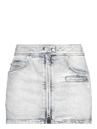 Isabel Marant Étoile Light Wash Denim Pencil Skirt - White