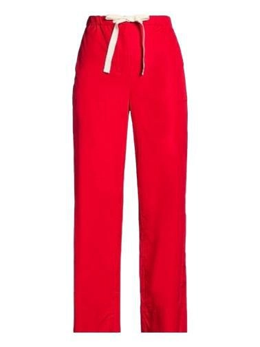 Max Mara Wide-leg Poplin Trousers - Red