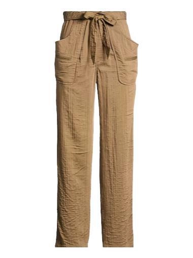 Isabel Marant Étoile Straight Leg Drawstring Twill Trousers - Brown