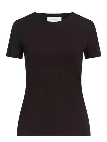 Sportmax Solid Color Crewneck T-shirt - Black