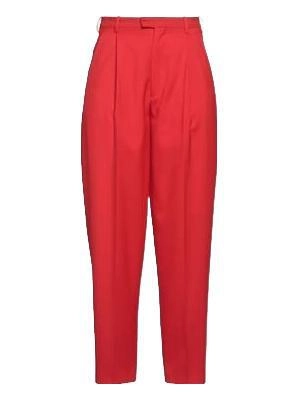 Marni Tapered Trousers In Cool Wool - Red