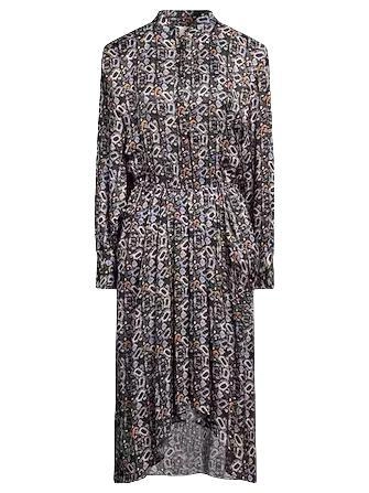 Isabel Marant Étoile Satin Jacquard Floral Print Midi Dress - Black