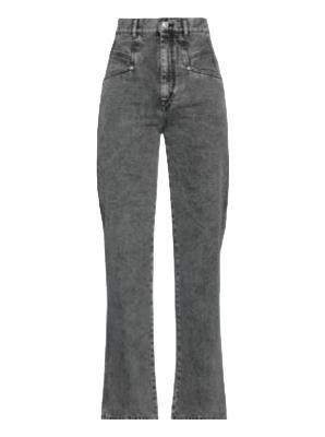 Isabel Marant Étoile High Waist Straight Leg Jeans - Black
