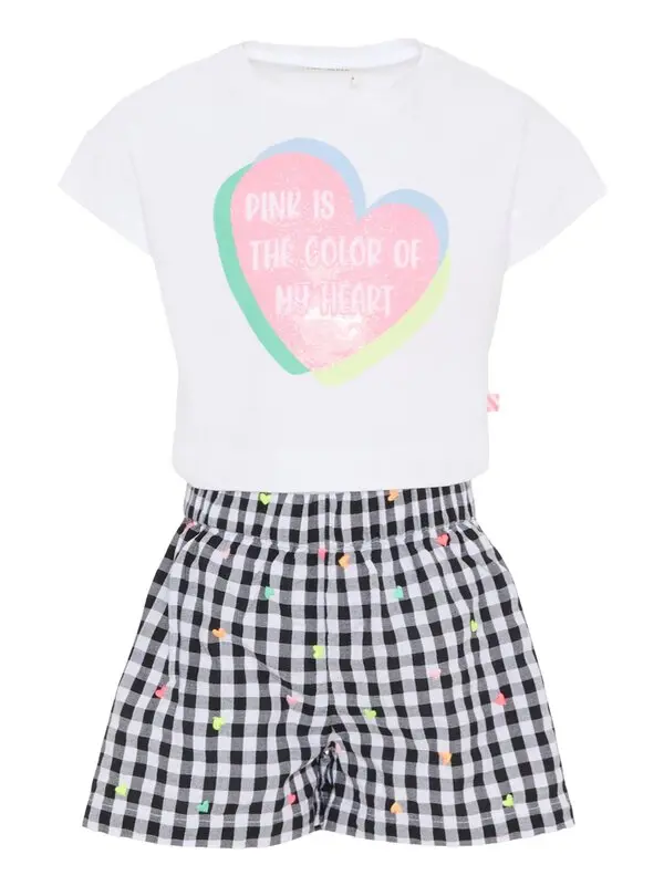 BILLIEBLUSH Heart-print Shorts Set - White