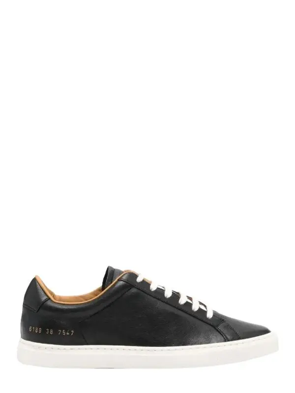 COMMON PROJECTS Leather Lace-up Sneakers - Black