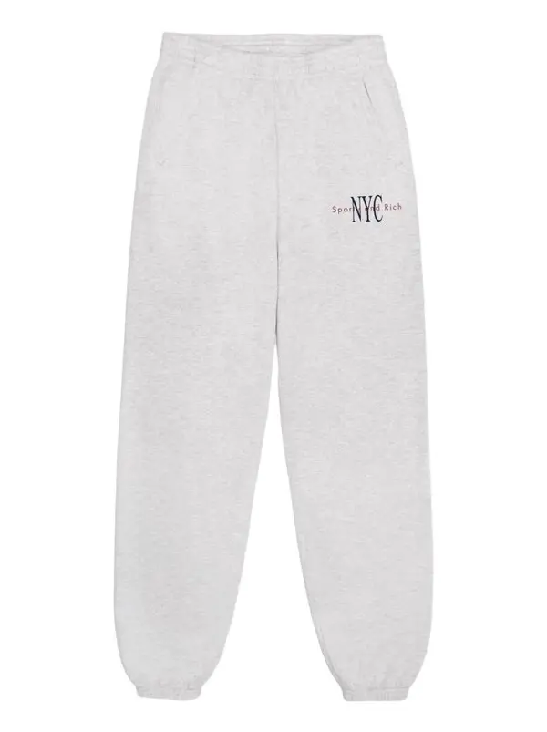 SPORTY  RICH Sporty & Rich Nyc Track Pants - White